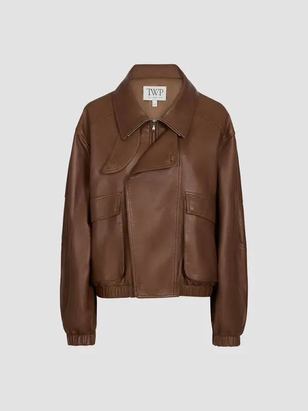 TWP Hunter Leather Jacket - Bison