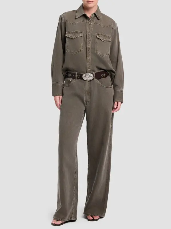 TWP Yellowstone Cotton Denim Shirt