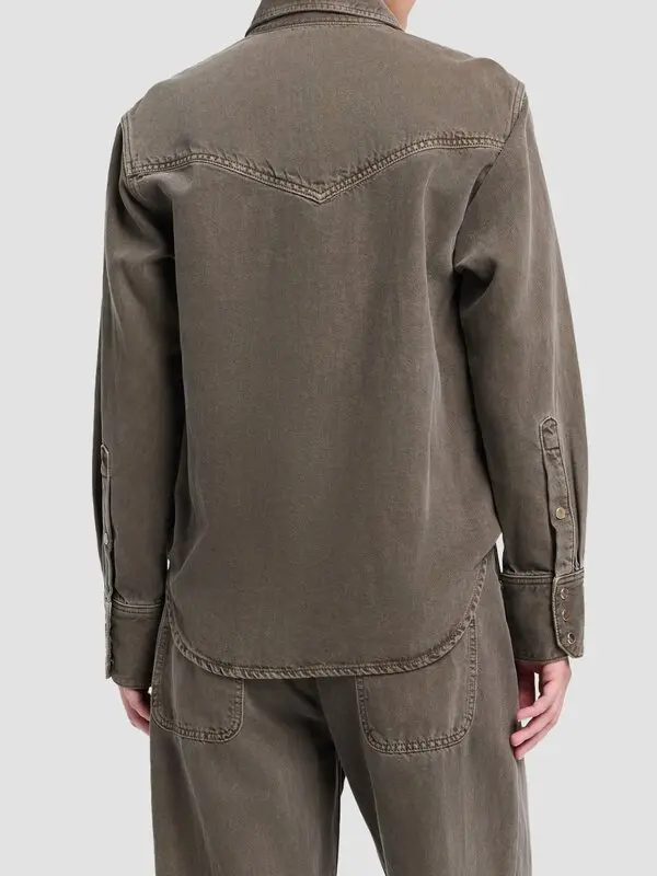 TWP Yellowstone Cotton Denim Shirt
