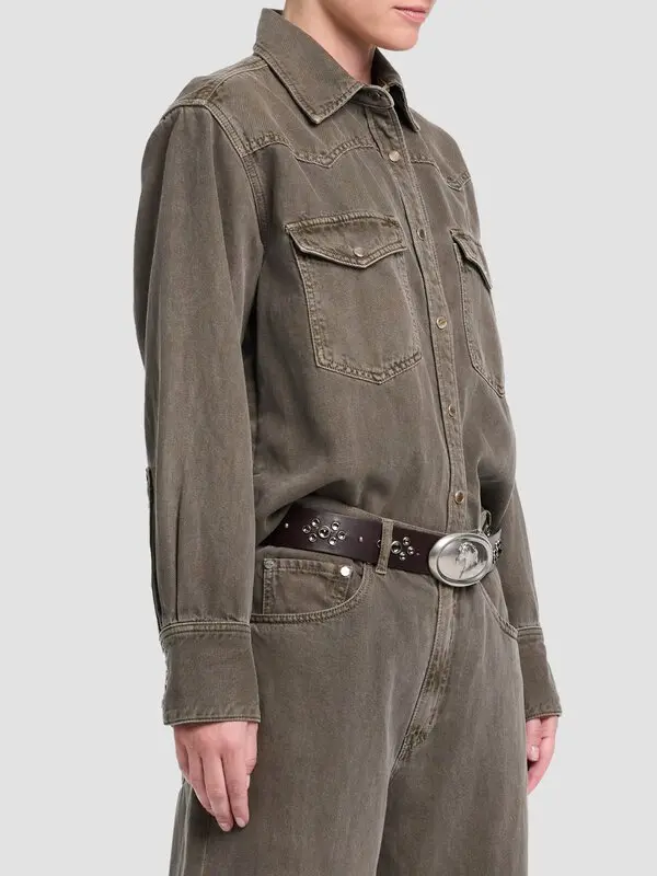 TWP Yellowstone Cotton Denim Shirt