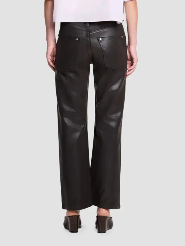 TWP Kent Coated Denim Straight-leg Jeans