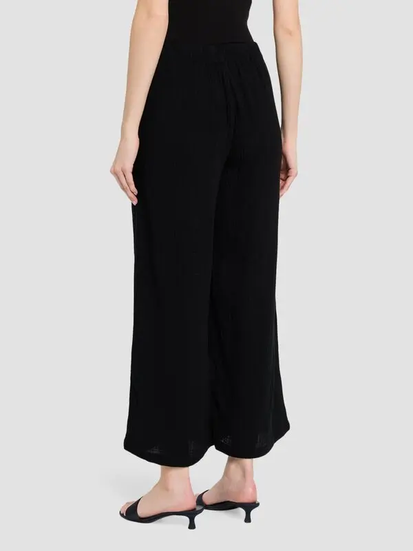 Eileen Fisher Textured Wide-leg Ankle Pants