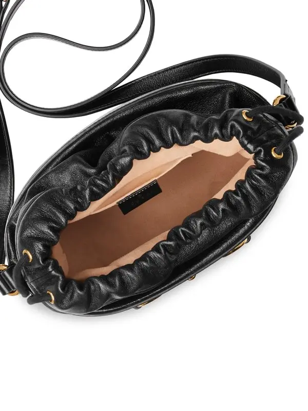 Gucci Morsetto Small Leather Bucket Bag