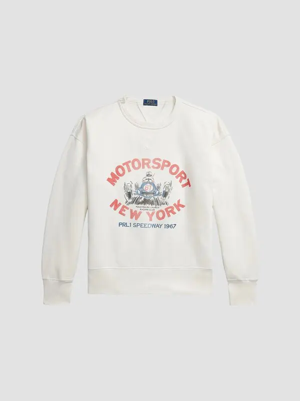 Polo Ralph Lauren Vintage Graphic Fleece Crewneck Sweatshirt