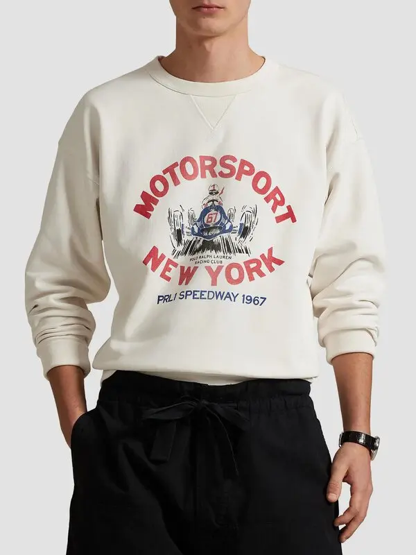 Polo Ralph Lauren Vintage Graphic Fleece Crewneck Sweatshirt