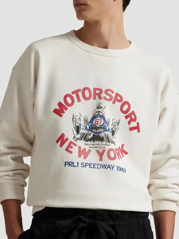 Polo Ralph Lauren Vintage Graphic Fleece Crewneck Sweatshirt