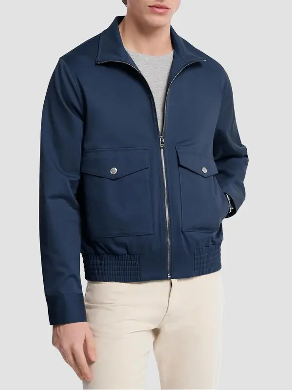 Michael Kors Harrington Stretch-cotton Zip-up Jacket