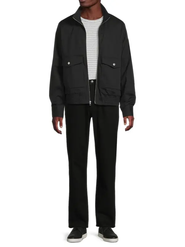 Michael Kors Harrington Stretch-cotton Zip-up Jacket