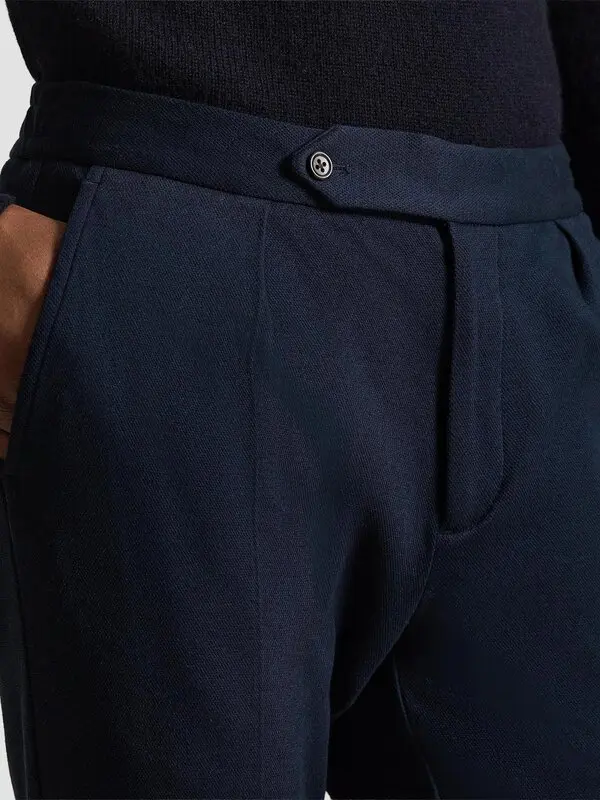 Polo Ralph Lauren Pleated-front Knit Mesh Sport Trousers