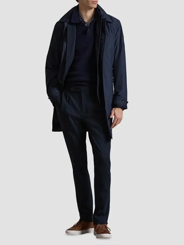 Polo Ralph Lauren Pleated-front Knit Mesh Sport Trousers