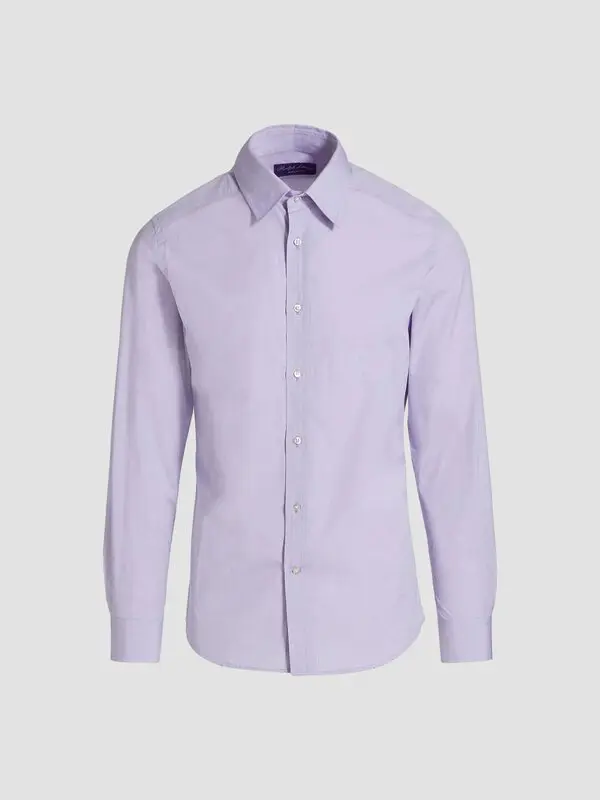 Ralph Lauren Purple Label Solid Cotton Shirt