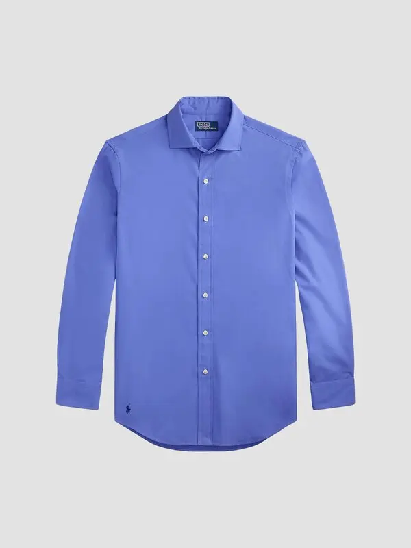 Polo Ralph Lauren Logo Cotton Long-sleeve Shirt - Copen Blue