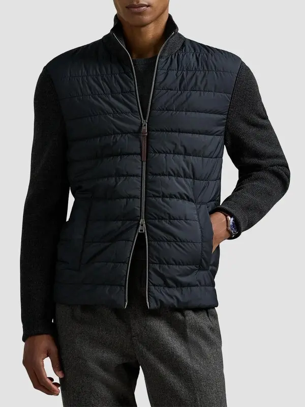 Polo Ralph Lauren Merino Wool Quilted Zip-front Jacket