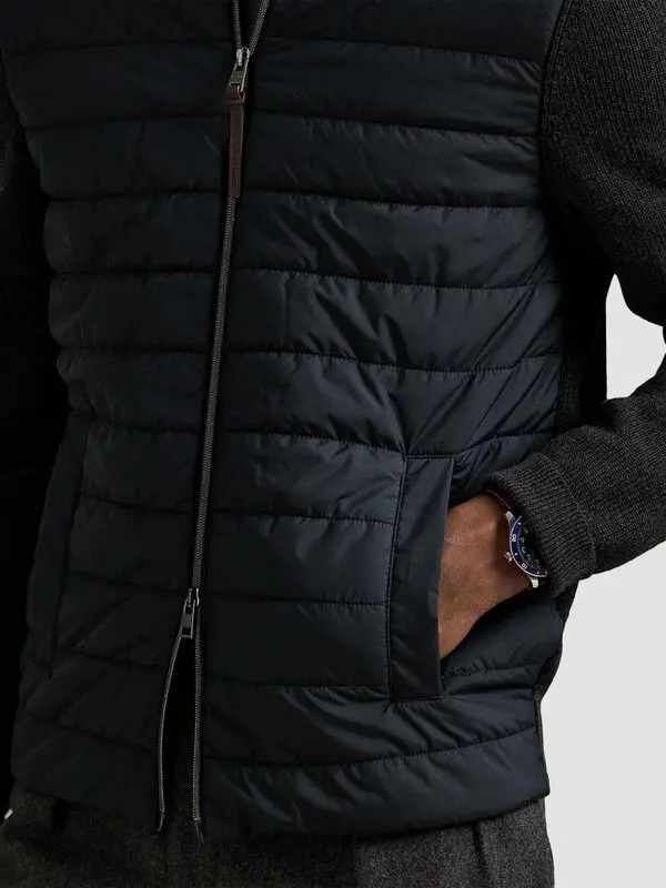Polo Ralph Lauren Merino Wool Quilted Zip-front Jacket