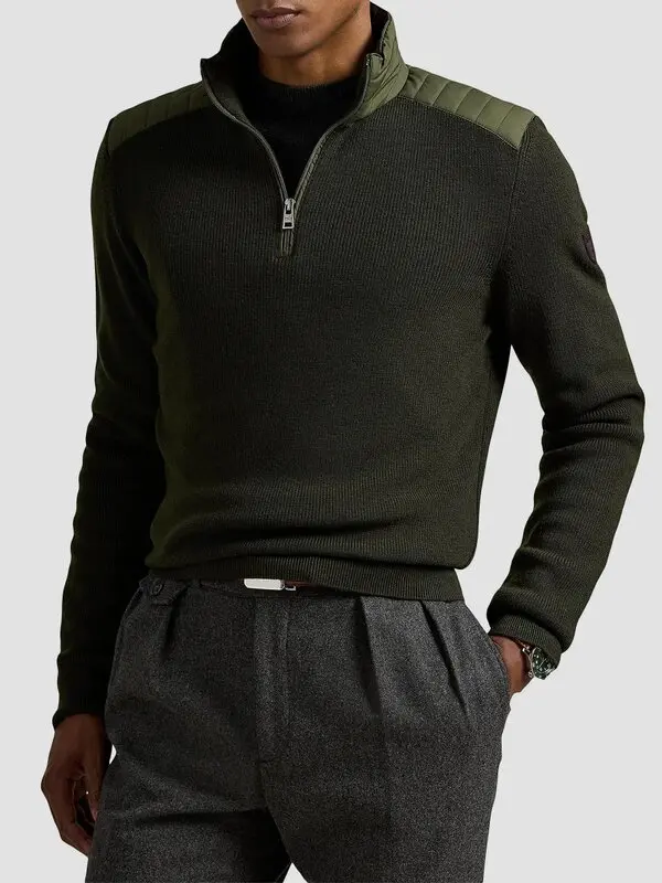 Polo Ralph Lauren Merino Wool Quarter-zip Sweater