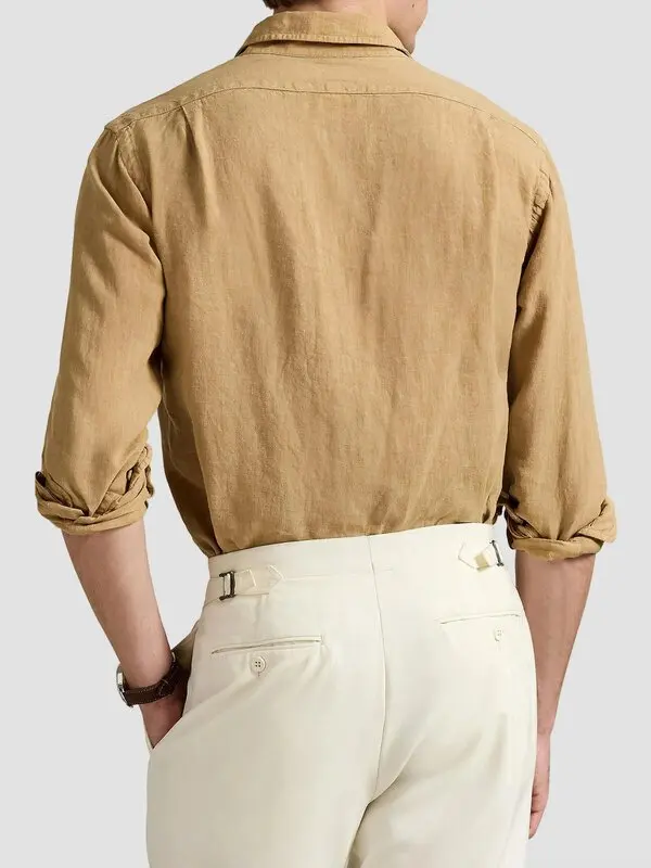 Polo Ralph Lauren Slub Linen Button-front Shirt