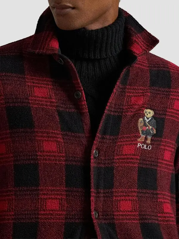 Polo Ralph Lauren Polo Bear Plaid Fleece Shirt Jacket