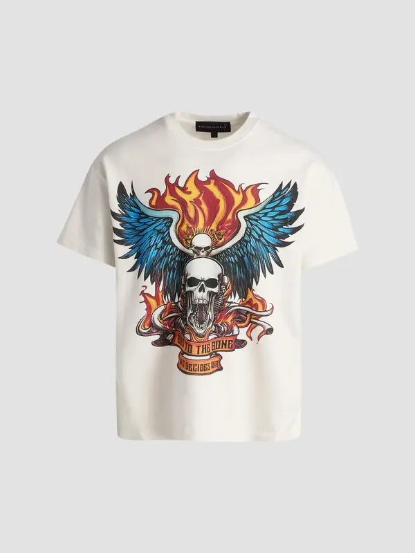 WHO DECIDES WAR Bad To The Bone Jersey Crewneck T-shirt