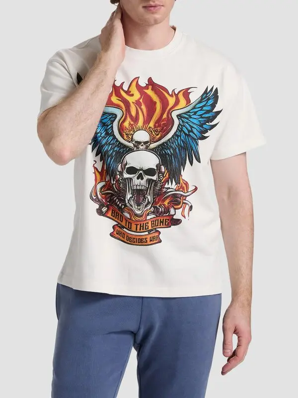 WHO DECIDES WAR Bad To The Bone Jersey Crewneck T-shirt