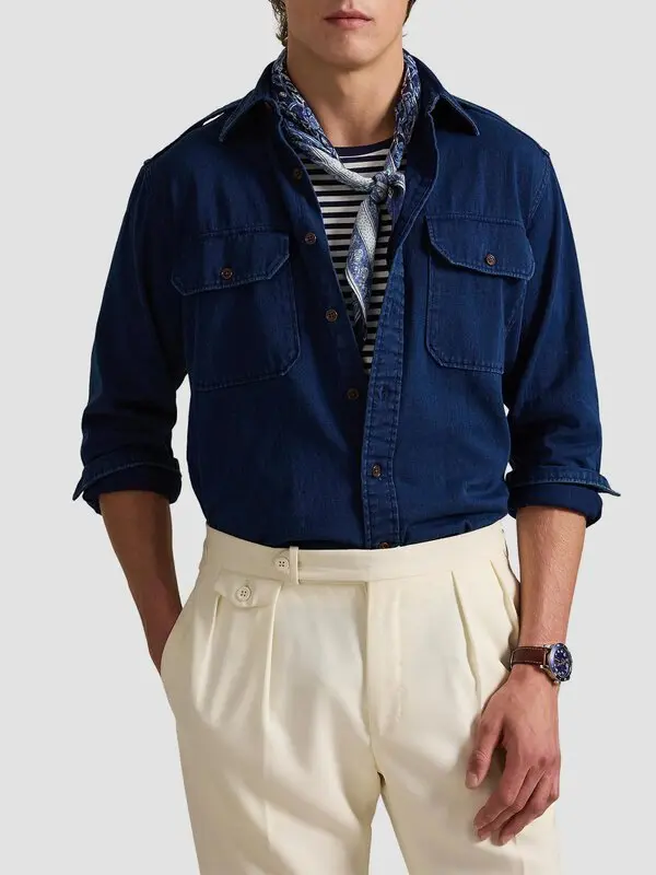 Polo Ralph Lauren Cotton Denim Button-front Shirt