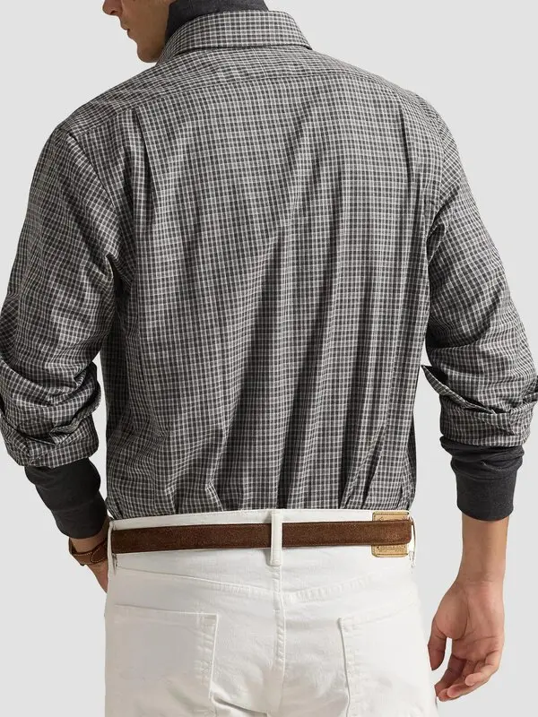 Polo Ralph Lauren Grid Cotton Poplin Shirt - Charcoal Multi