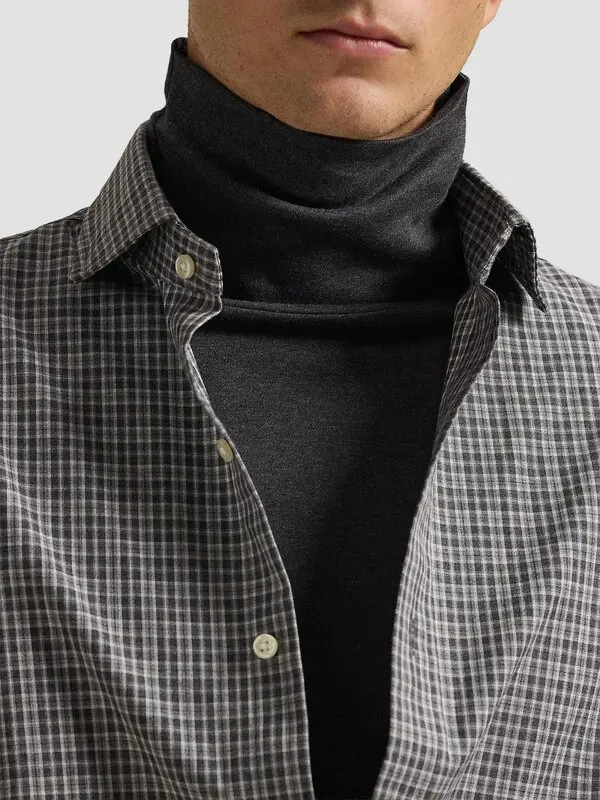 Polo Ralph Lauren Grid Cotton Poplin Shirt - Charcoal Multi