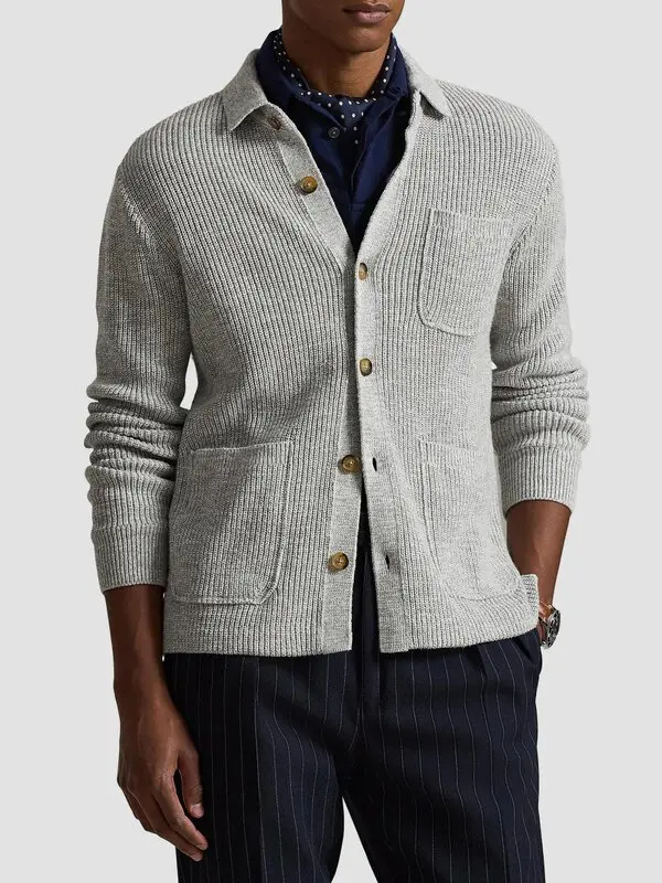 Polo Ralph Lauren Rib-knit Cotton Pocket Cardigan