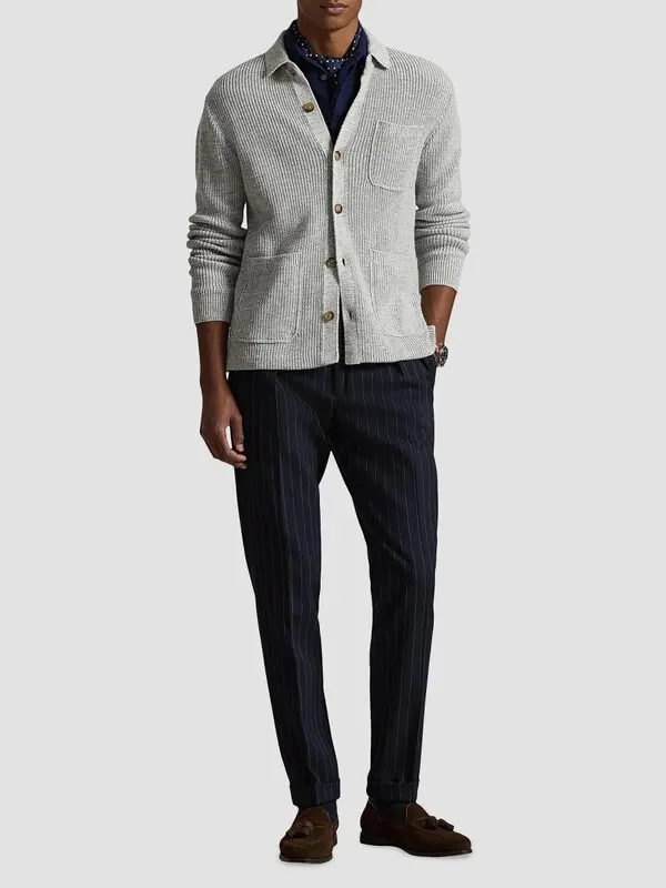 Polo Ralph Lauren Rib-knit Cotton Pocket Cardigan