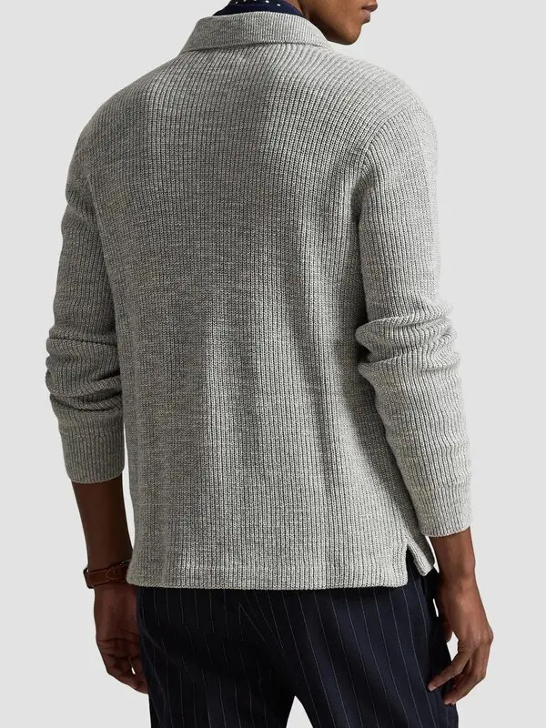 Polo Ralph Lauren Rib-knit Cotton Pocket Cardigan