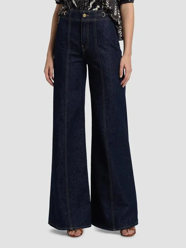 Ulla Johnson Delphine Hight-rise Wide-leg Jeans