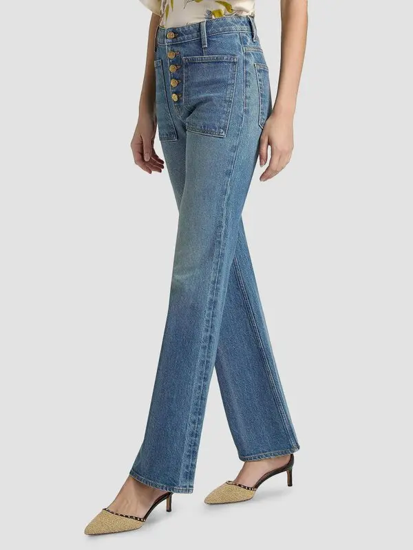 Ulla Johnson Stretch Lou Kick Flared Jeans