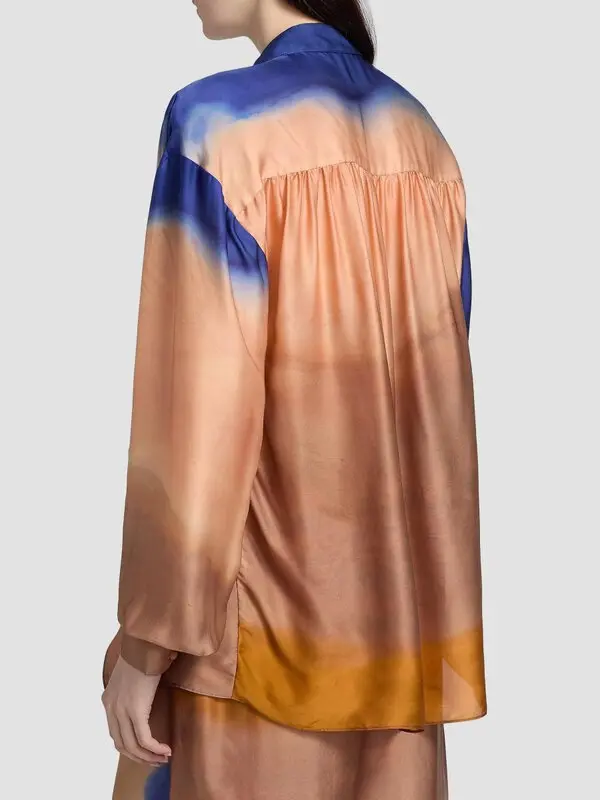 Ulla Johnson Gesture Printed Silk Blouse
