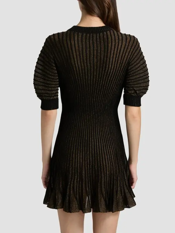 Ulla Johnson Talie Glitter Puff-sleeve Minidress