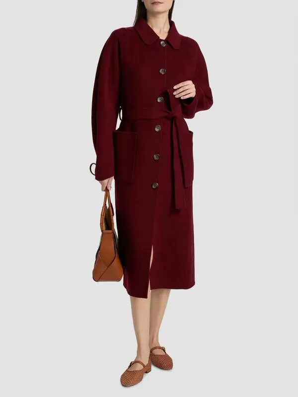 Ulla Johnson Lisbeth Wool-cashmere Coat - Claret