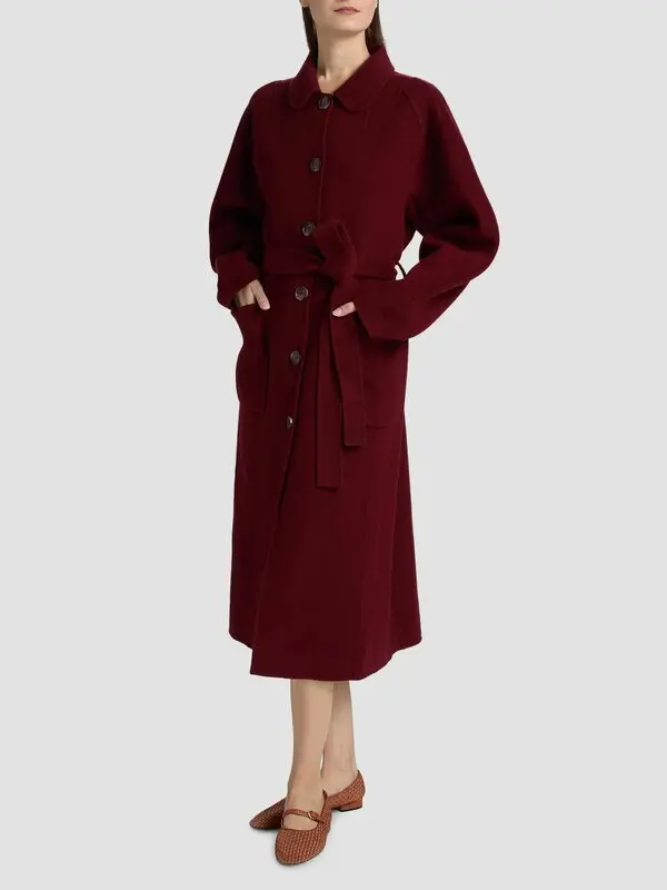 Ulla Johnson Lisbeth Wool-cashmere Coat - Claret