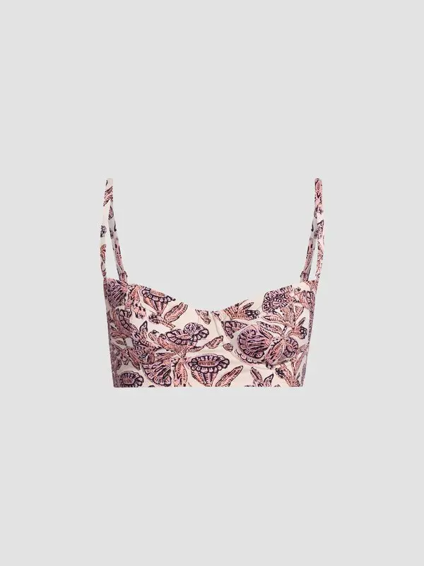 Ulla Johnson Zahara Bikini Top - Limestone