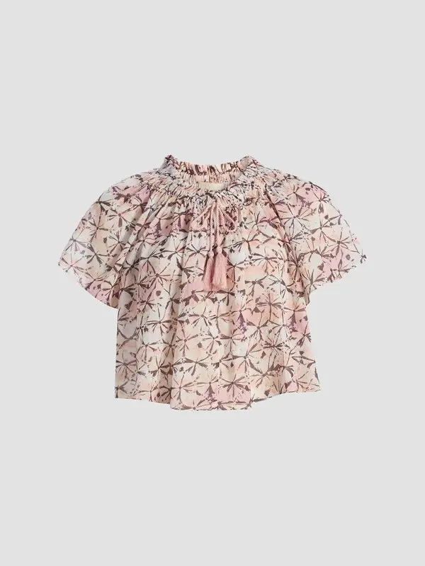 Ulla Johnson Alon Cotton Cover-up Top - Amethyst