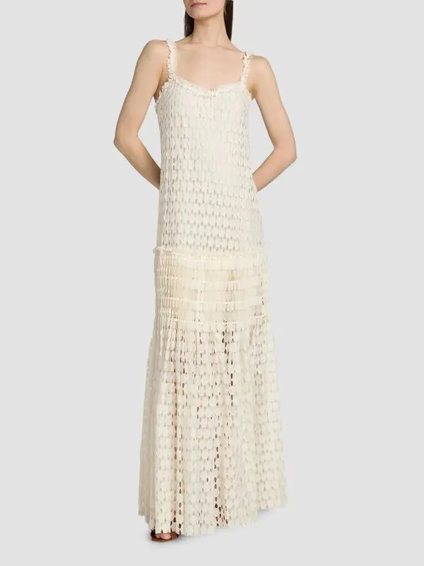 Ulla Johnson Sigrid Cotton-blend Lace Gown - Chalk