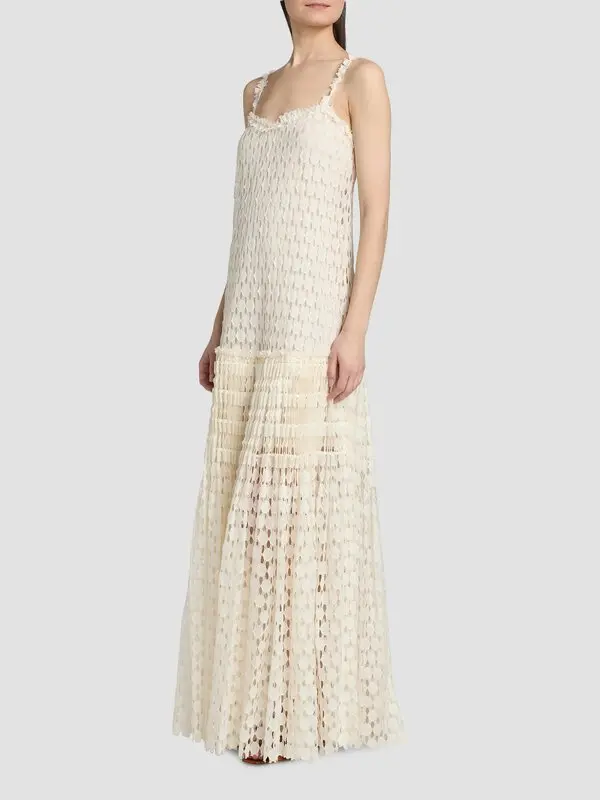 Ulla Johnson Sigrid Cotton-blend Lace Gown - Chalk