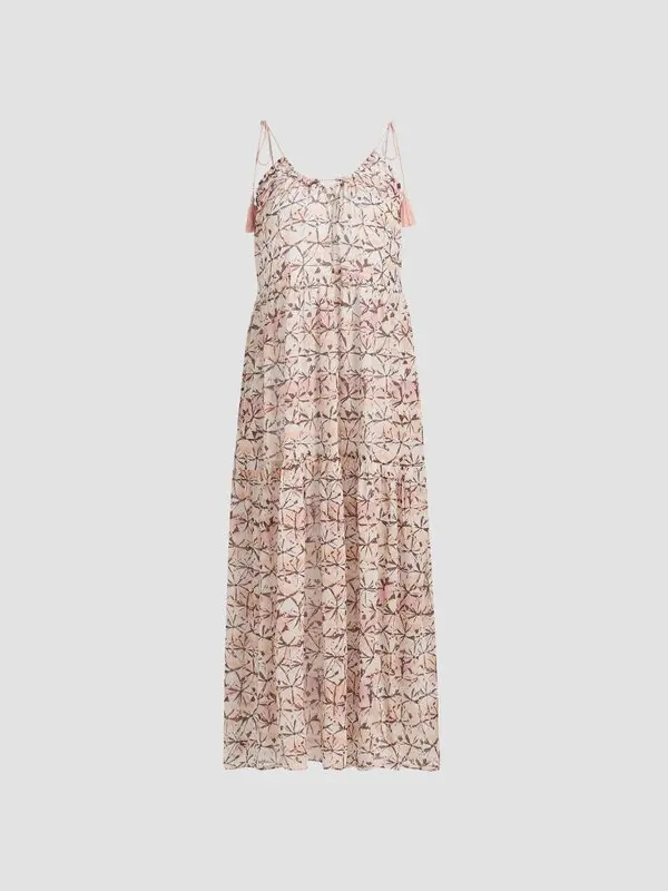 Ulla Johnson Fernanda Printed Cotton Midi-dress - Amethyst