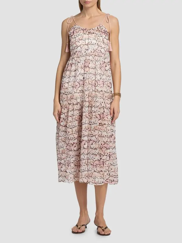 Ulla Johnson Fernanda Printed Cotton Midi-dress