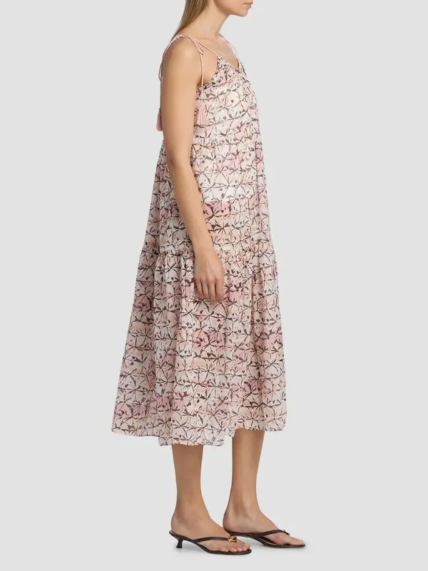 Ulla Johnson Fernanda Printed Cotton Midi-dress