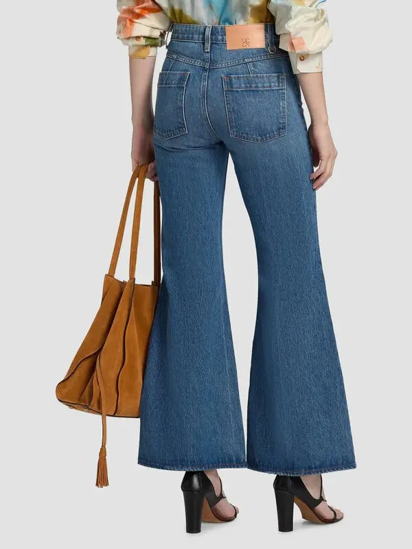 Ulla Johnson Odelia Faded Flare Jeans