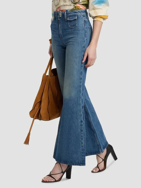 Ulla Johnson Odelia Faded Flare Jeans