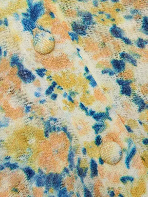 Ulla Johnson Vivienne Floral Cotton-blend Cardigan - Daffodil