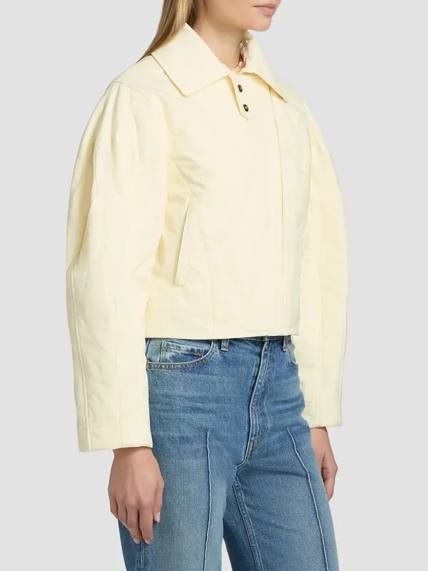 Ulla Johnson Leonie Quilted Suede Jacket