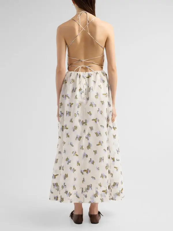 Ulla Johnson Fleurine Floral Organza Maxi Dress