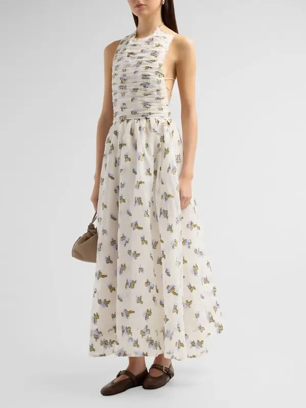 Ulla Johnson Fleurine Floral Organza Maxi Dress