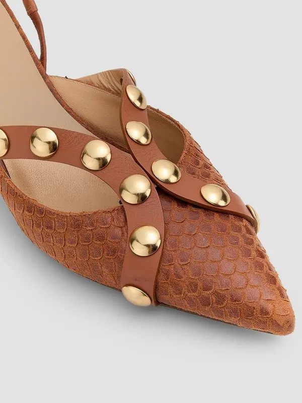 Ulla Johnson Vendome Studded Kitten Heels