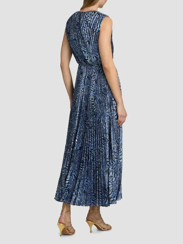 Ulla Johnson Malin Pleated Satin Midi Dress